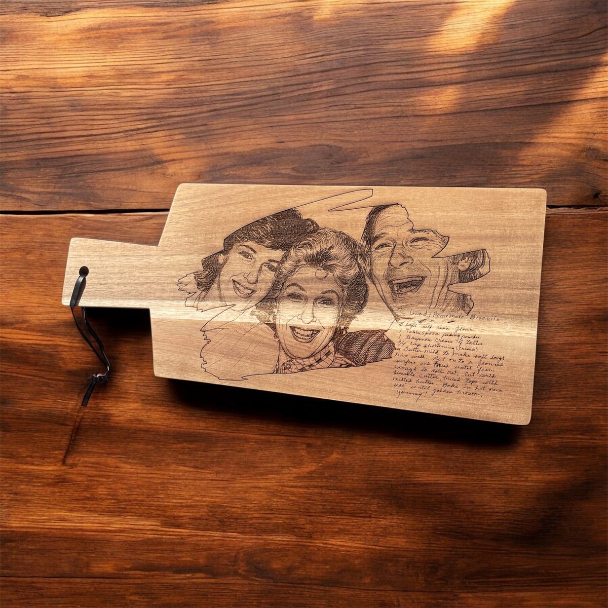 Custom Photo Engraved Acacia Wood Cheeseboard - Personalized Wedding ...