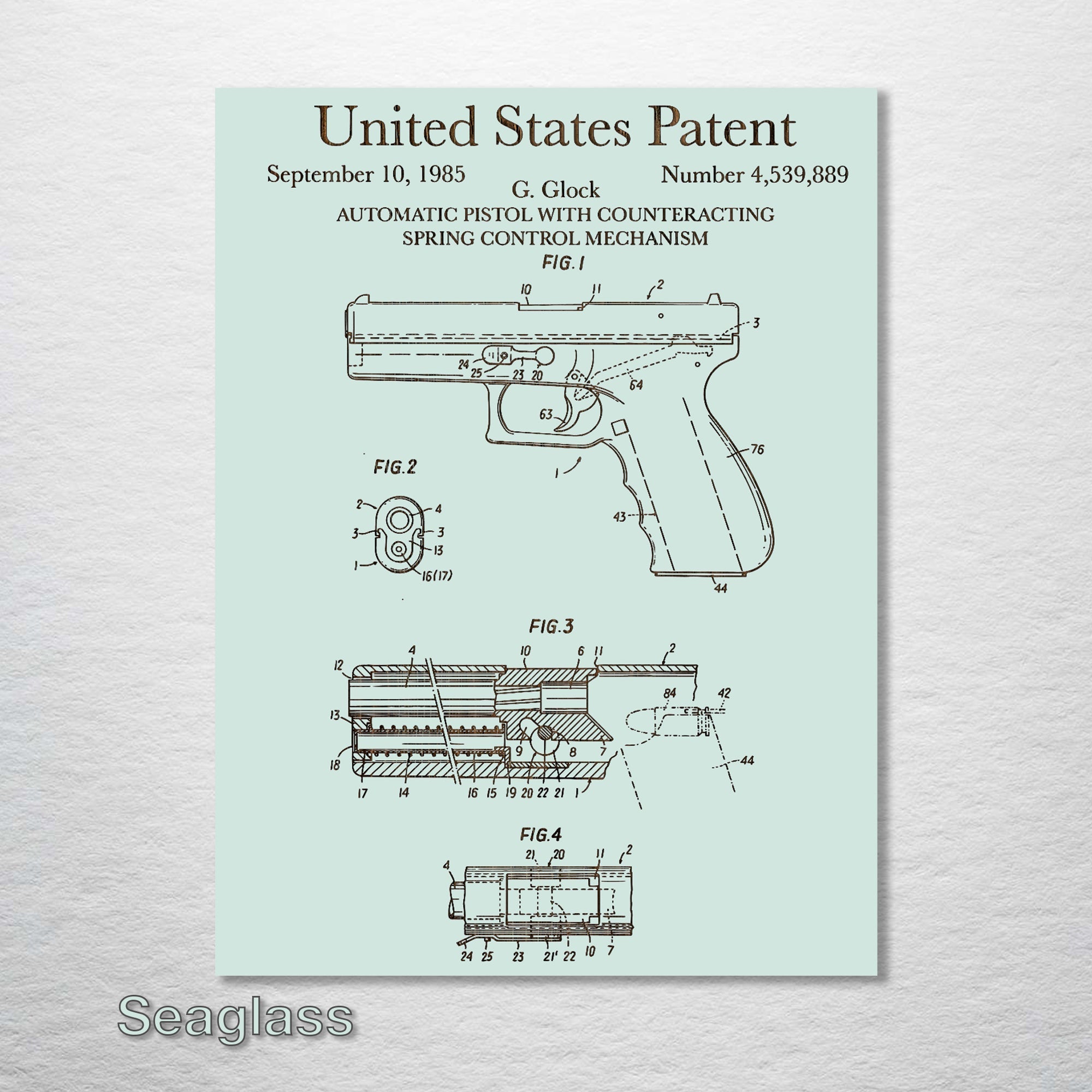 Glock - Patent on Wood – Get Gifty With It