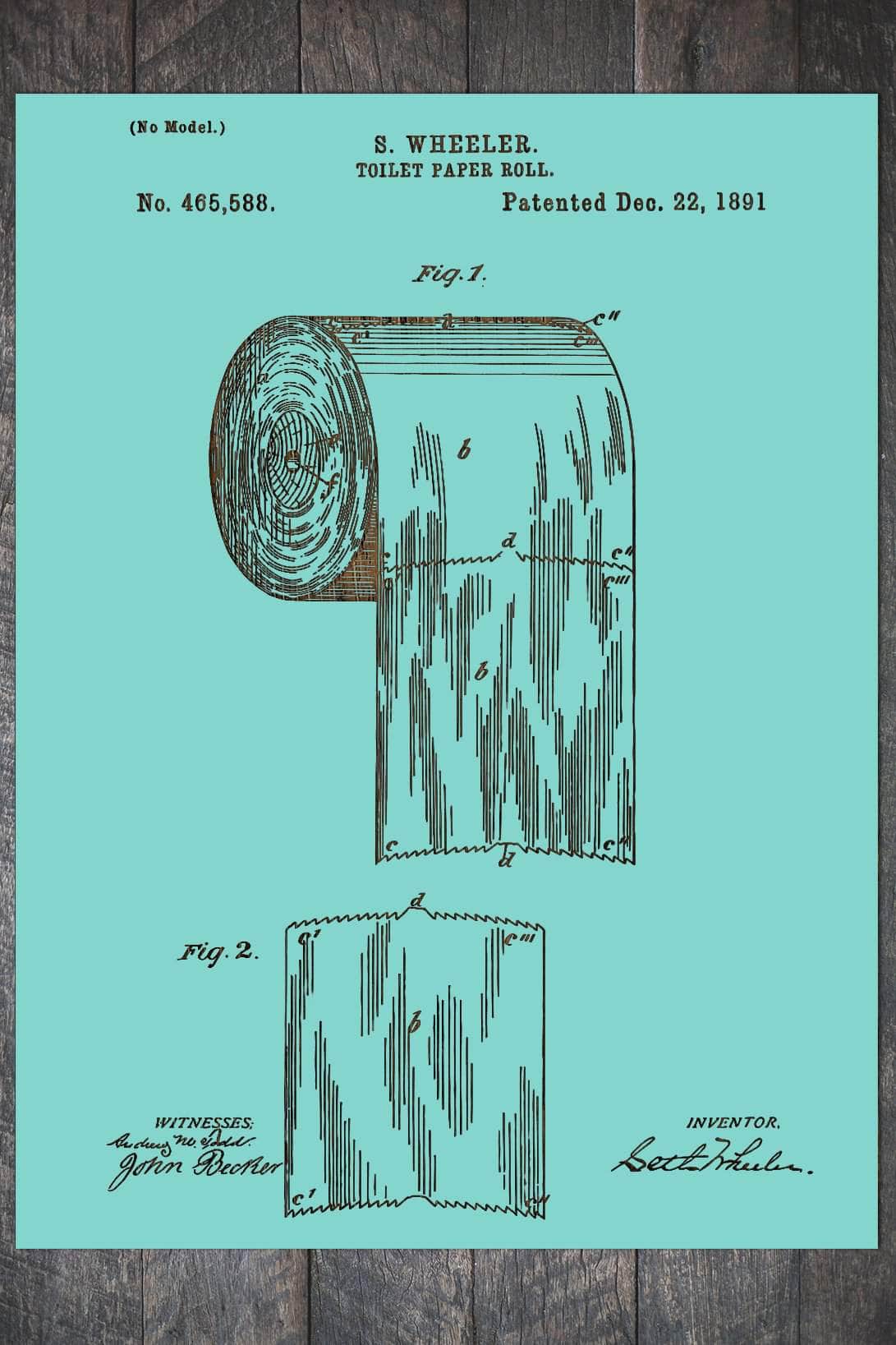 Toilet Paper Dispenser - Patent on Wood – Get Gifty With It